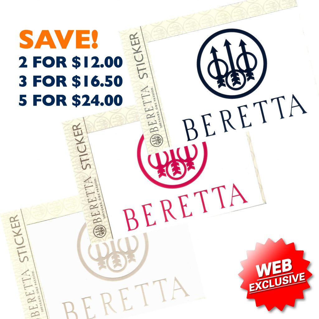 Beretta Single Window Decal – Stoeger Canada