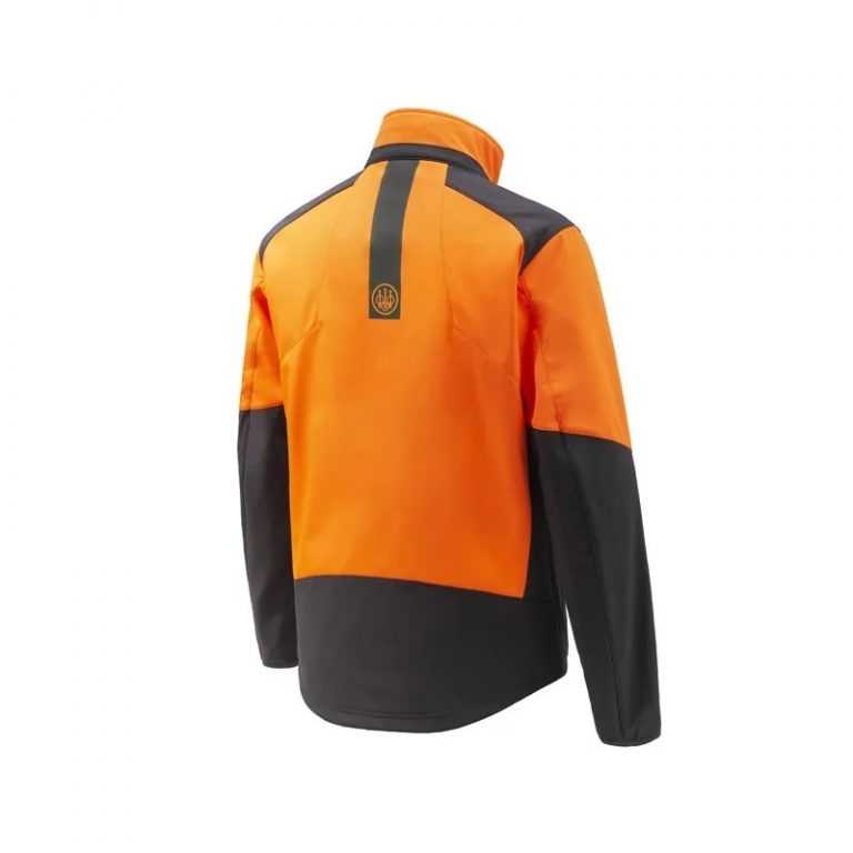 Beretta Butte Softshell Jacket – Ebony & H.V. Orange – Stoeger Canada